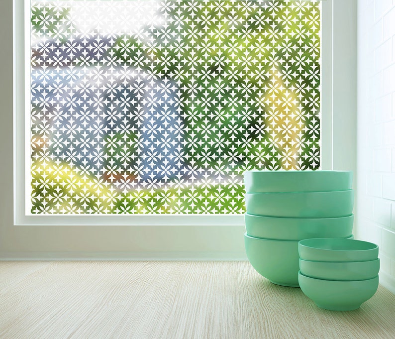 Fleur Sheer Window Film | Etsy
