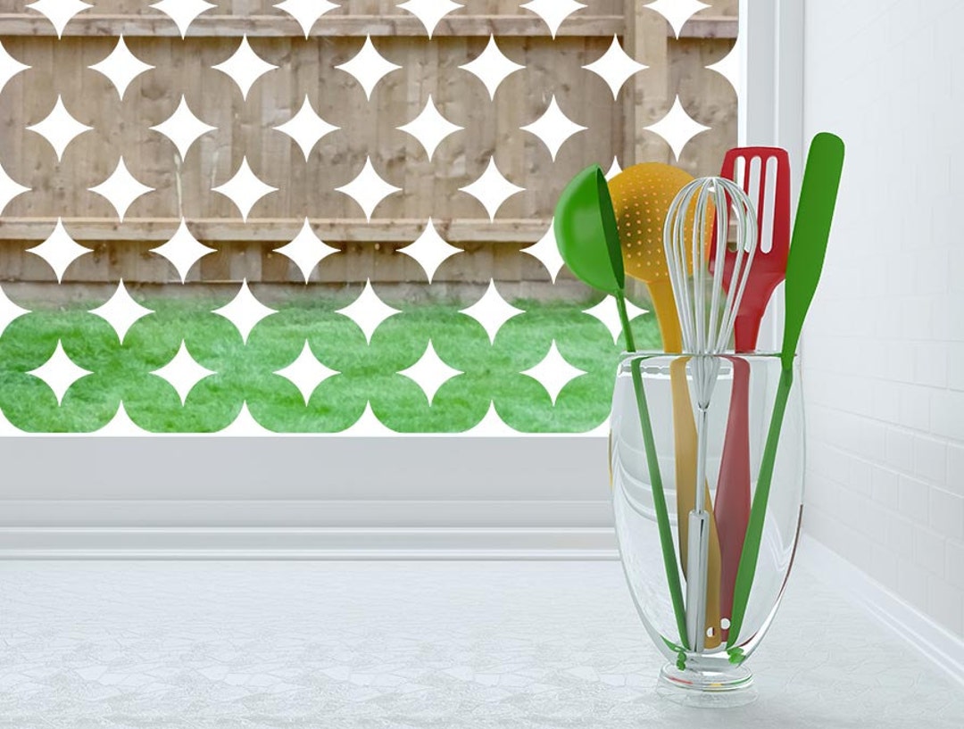 Modern Decorative Window Film - Adhesive or Static Cling - Diamond ...