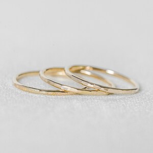 Set of Three Gold Stacking Rings 14k Gold Filled Stacking - Etsy