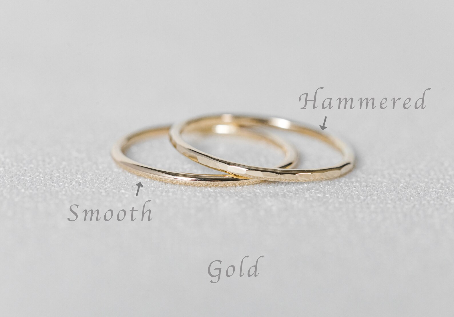 Set of Three Gold Stacking Rings 14k Gold Filled Stacking - Etsy