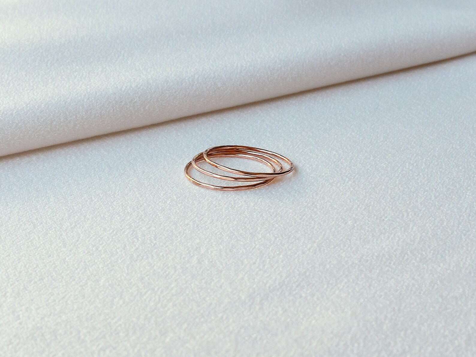 Rose Gold Stacking Rings 14k Rose Gold Filled Stacking Ring - Etsy