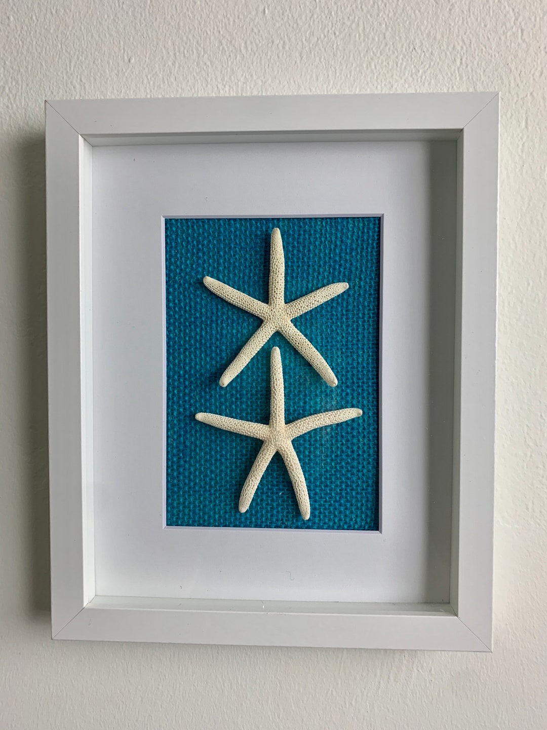 Coastal Home Wall Decor Custom Starfish Shadowbox | Handmade Beach Art ...