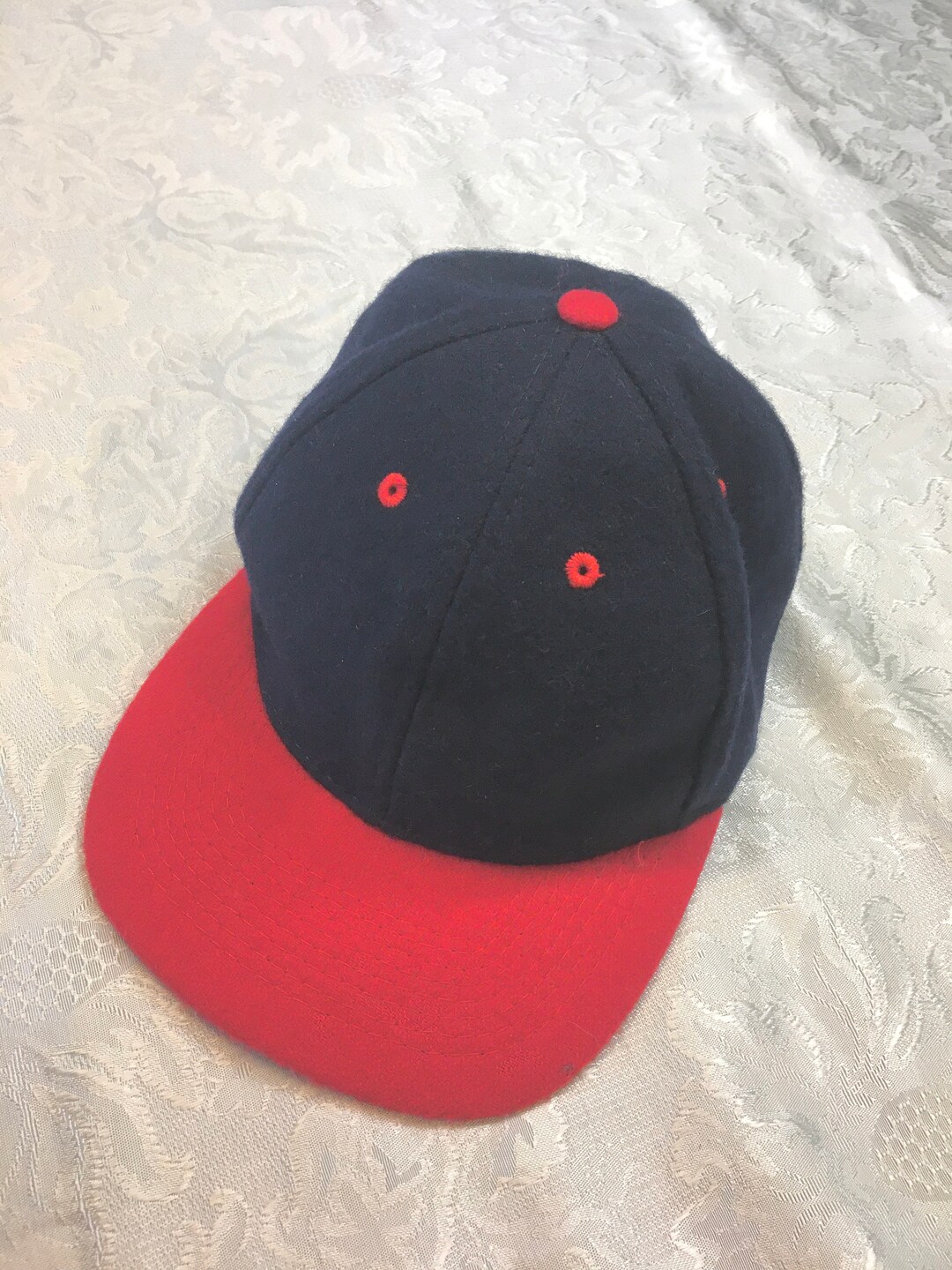 Vintage Wool Red Navy Classic Otto Baseball Cap One Size Fits All - Etsy