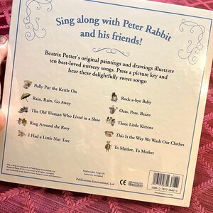 NEW Sing Along Sealed Peter Rabbit Classic Nursery Songs Beatrix Potter ...
