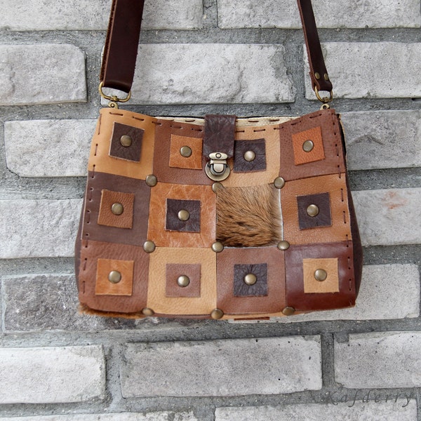 Patchwork Leather Bags - Etsy