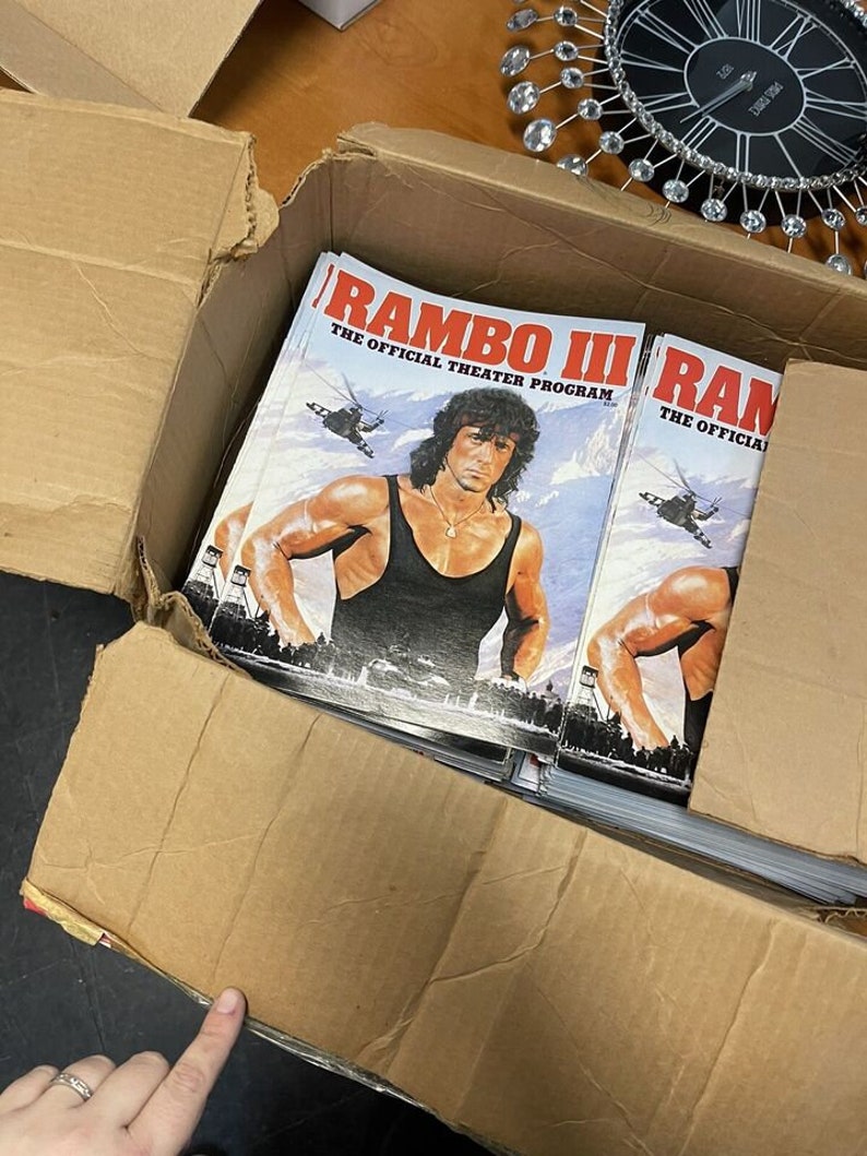 Rambo III 3 Official Theater Program-sylvester Stallone RARE Book ...