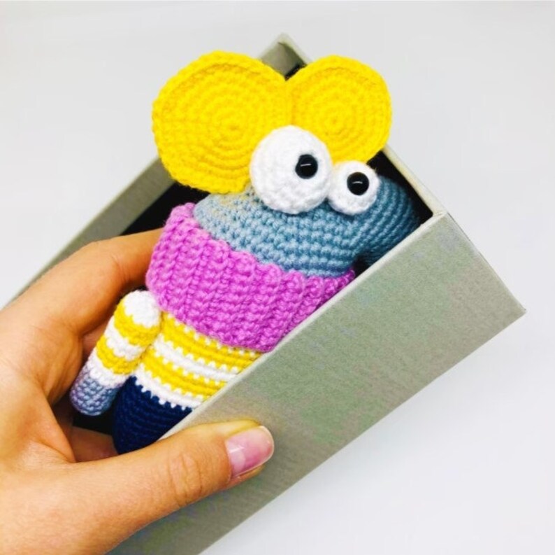 Zeek Mouse Doll Amigurumi Crochet Pattern, Mouse Amigurumi Crochet Tutorial PDF File, Crochet ...