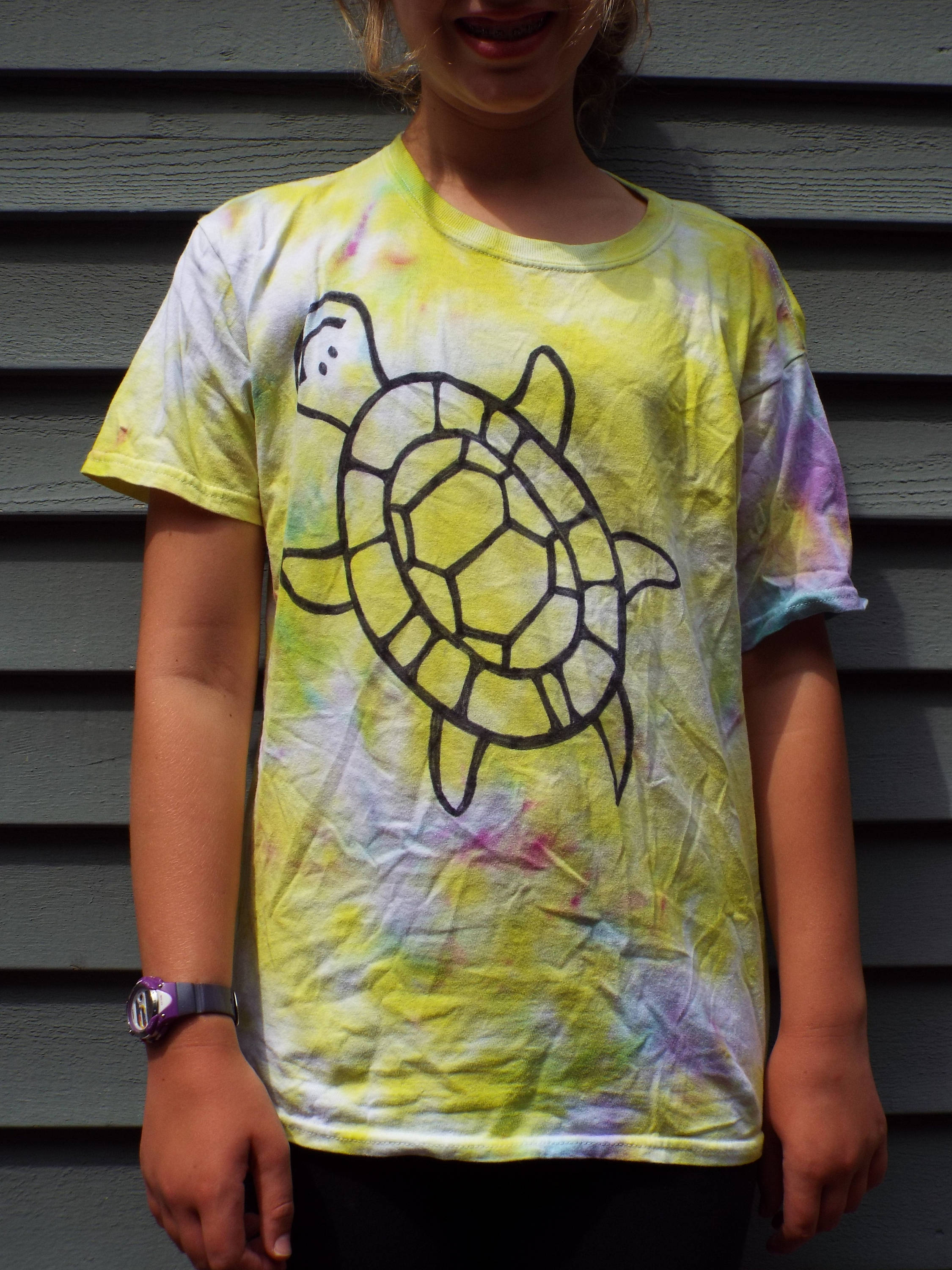 Kids Turtle T-shirt Kids Large Tie Dye Shirt for Your Turtle - Etsy