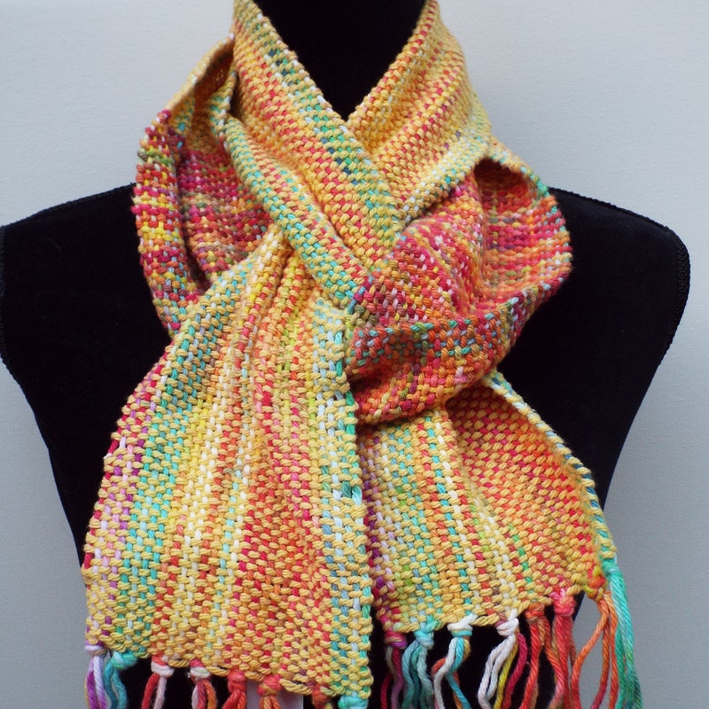Bright Yellow Scarf - Etsy