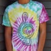 Treble Clef Shirt, Adult Large Tie Dye Music Shirt, Music Lover Tie Dye ...