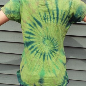 Womens Tie Dye Shirt Medium Ladies Tie Dye T-shirt Green - Etsy