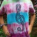 Kids Treble Clef Shirt, Youth Small Tie Dye Music Shirt, Kids Tie Dye ...