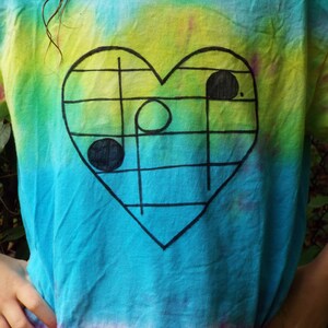 Tie Dye Music Shirt, Music Heart Tie Dye Shirt, Teen Music Lover Gift ...