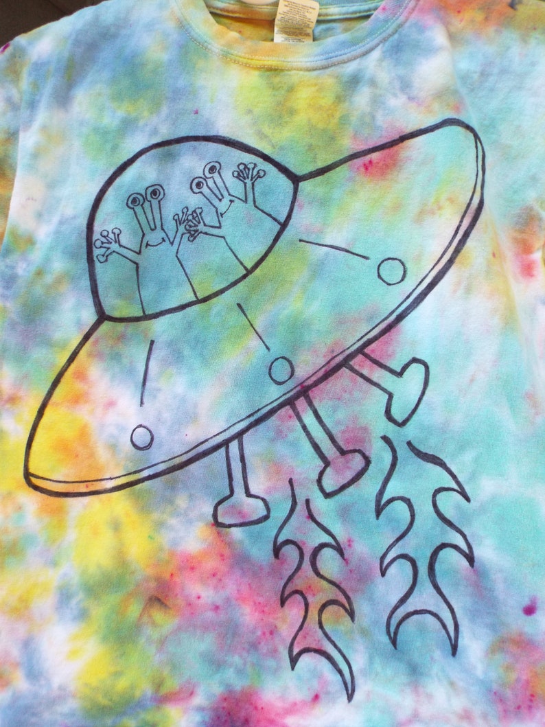 Kids Alien Shirt Kids Medium Kids Alien Tshirt Spaceship - Etsy