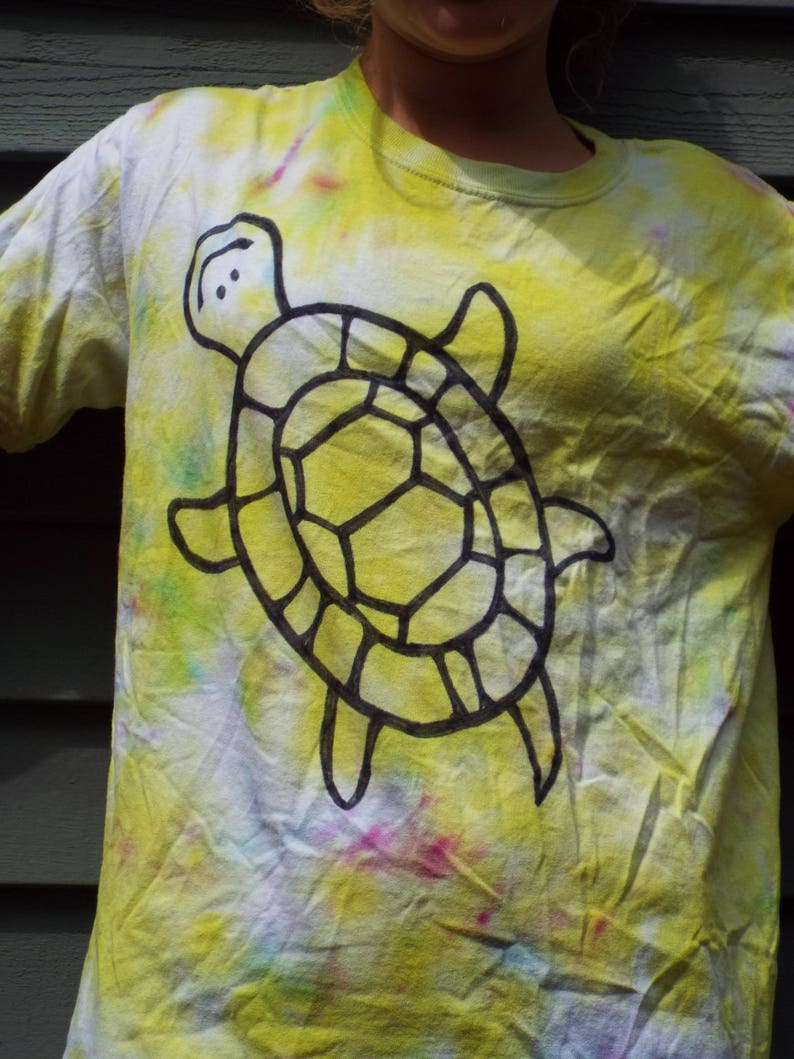 Kids Turtle T-shirt Kids Large Tie Dye Shirt for Your Turtle - Etsy