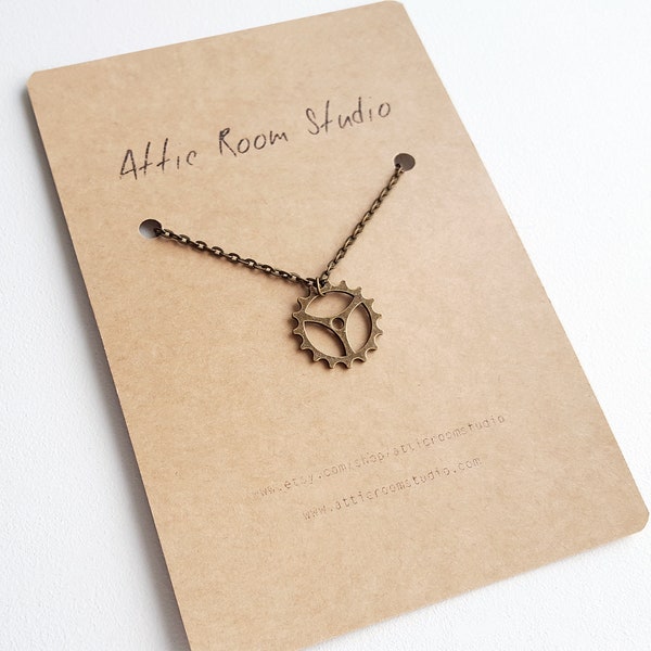 Gear Necklace - Etsy