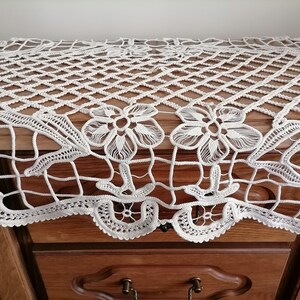 Rare Antique Centerpiece Doily Romanian Point, Macrame Romania, Crochet ...