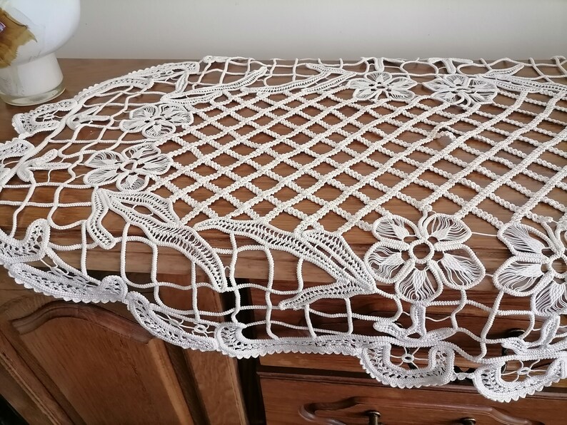 Rare Antique Centerpiece Doily Romanian Point, Macrame Romania, Crochet ...