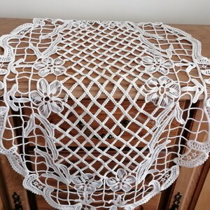 Rare Antique Centerpiece Doily Romanian Point, Macrame Romania, Crochet ...