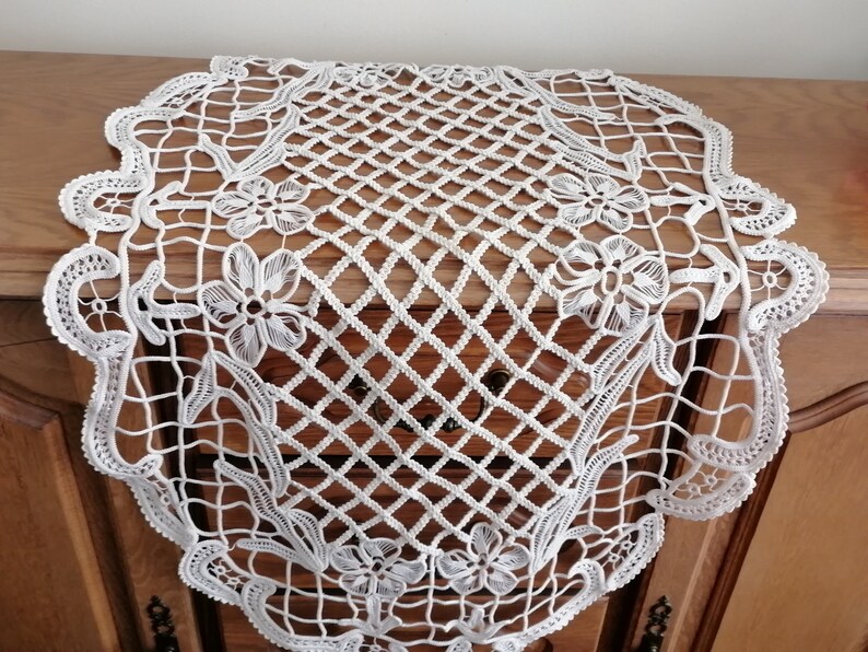 Rare Antique Centerpiece Doily Romanian Point, Macrame Romania, Crochet ...