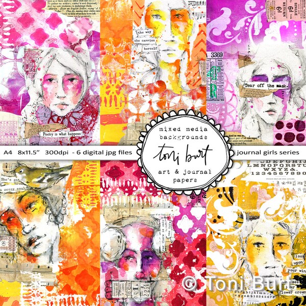 Mixed Media Girl - Etsy