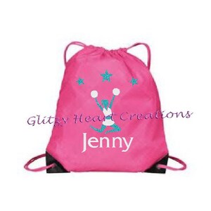 Personalized Girls Cheer Bag, Gym Bag, Girls Bag, Cheerleading Bag ...