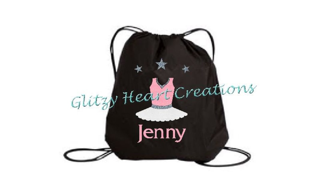 Personalized Girls Dance Bag, Girls Bag, Dancer Bag, Drawstring Bag ...
