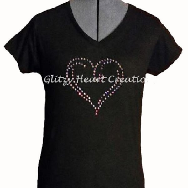 Rhinestone T Shirt - Etsy