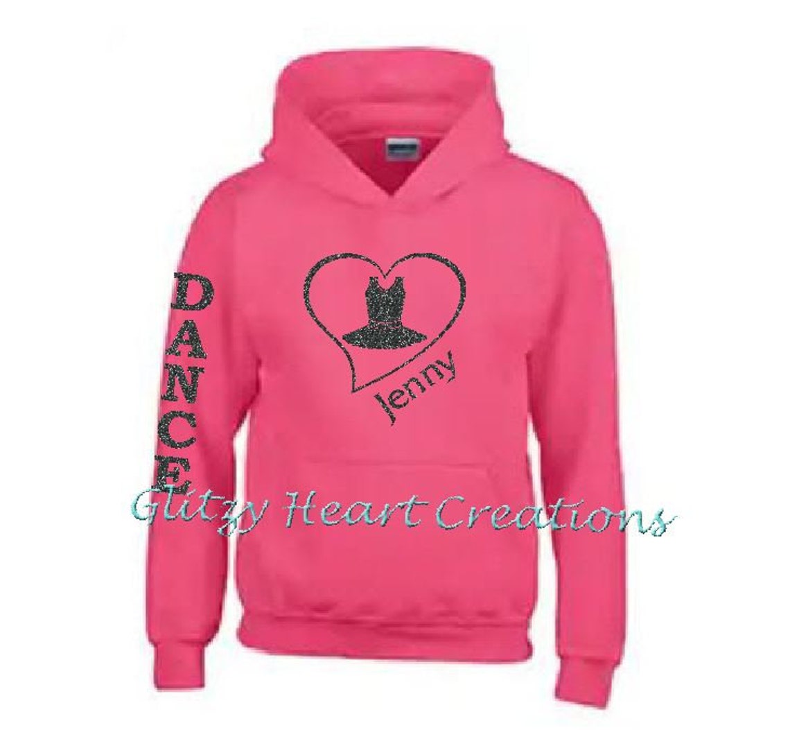 Personalized Girls Hoodie, Dance Hoodie, Personalised Dance Hoodie ...