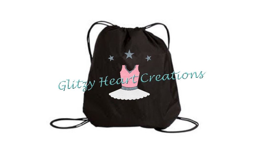 Girls Dance Bag, Girls Bag, Dancer Bag, Cinch Bag, Drawstring Bag with ...