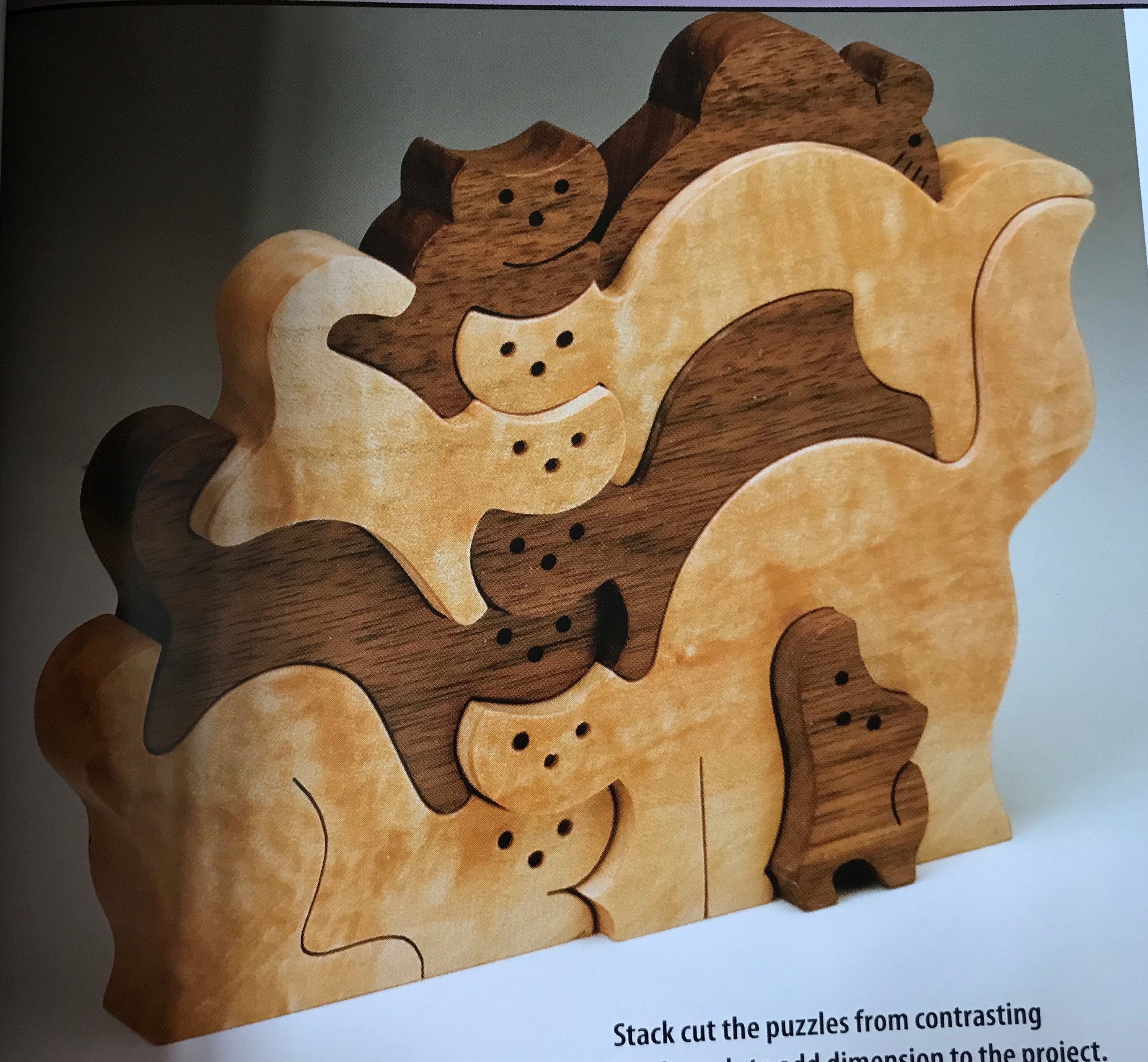 Cat Interlocking Puzzle - Etsy