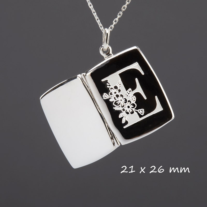 Silver Book Locket - Etsy