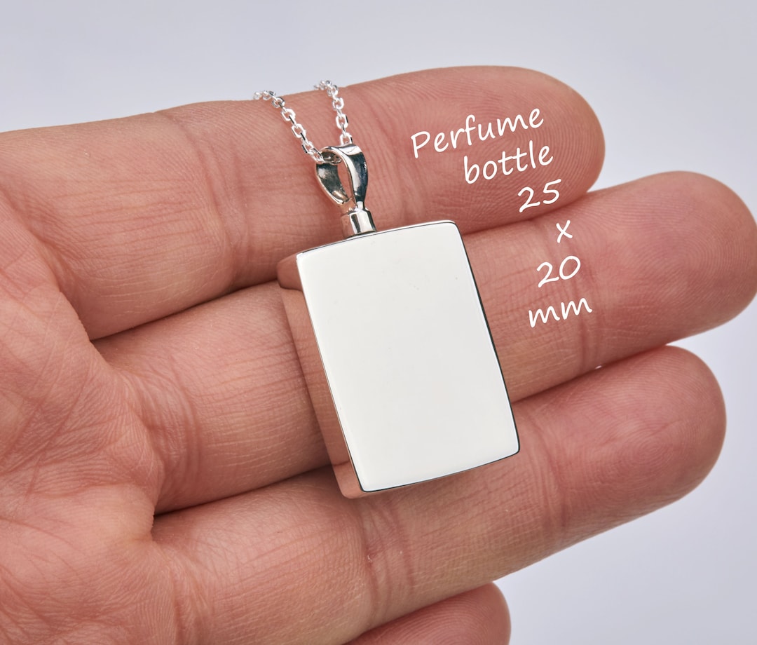Sterling Silver Rectangle Perfume Box With Engraving Option,custom ...