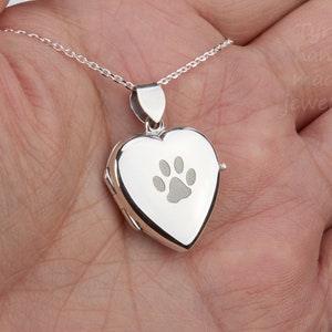 Engraved heart locket with photosterling silver locket | Etsy