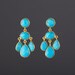 Three Tier Turquoise Earring,turquoise Chandelier Earring,framed ...
