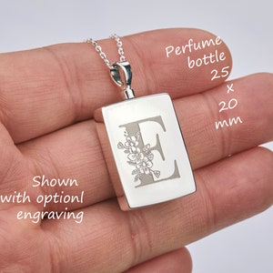 Sterling Silver Rectangle Perfume Box With Engraving Option,custom ...