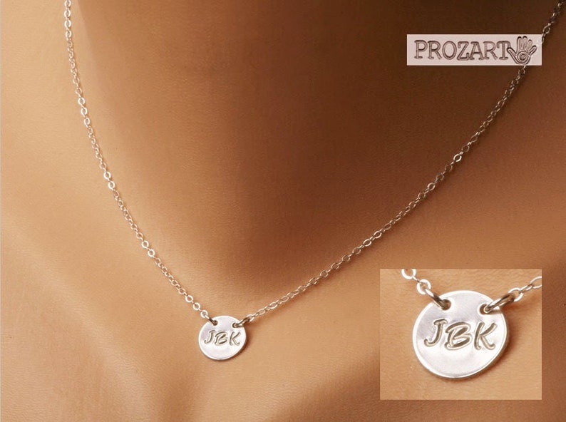 Three Initial Necklace,personalized Necklace,custom Monogram Necklace ...