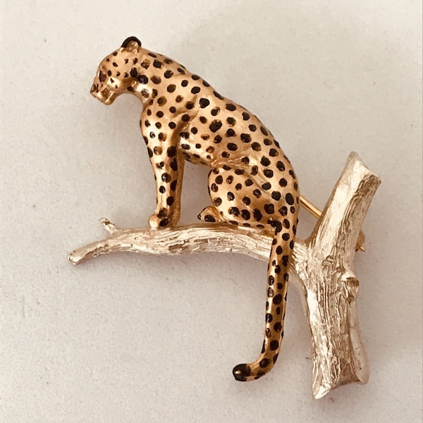 Leopard Brooch - Etsy