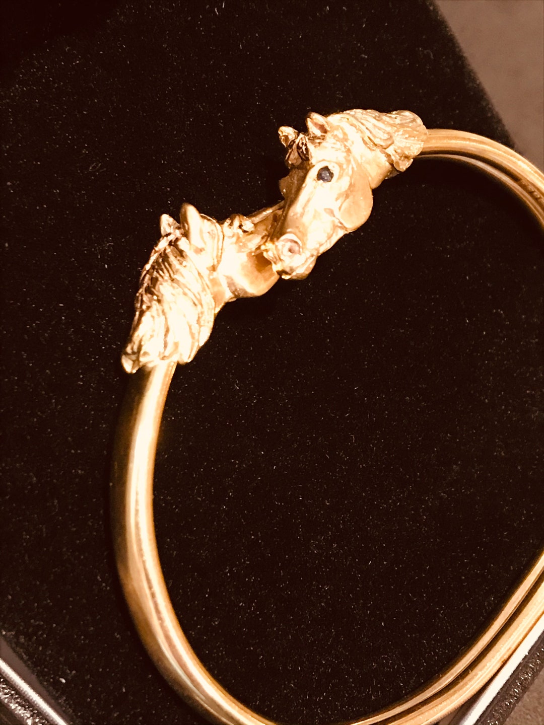 Horse Head Bangle (18ct Gold) - Etsy