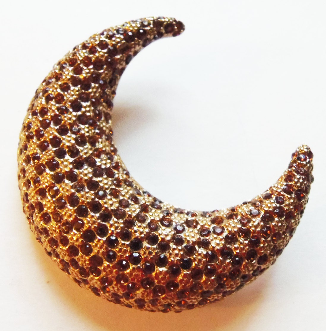 Moon Brooch Moon Jewelry Celestial Body Classic Moon Brooch/pin Vintage ...