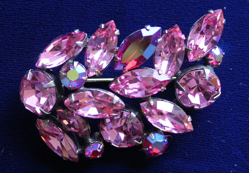 Gorgeous Vintage Signed Regency Rhinestone BROOCH in - Etsy