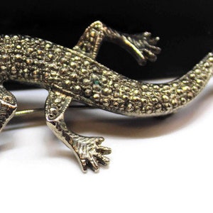 Sterling Silver Figural Lizard Pin, Vintage,gecko Pin - Etsy