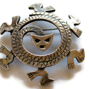 Serpent and Birds Pin Vintage Coro Brooch / Pin Snake - Etsy