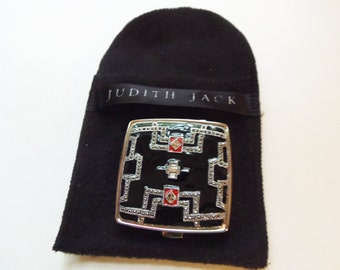 Vintage 1920s Compact Girey Compact Powder Compact Rouge Compact Mirror ...