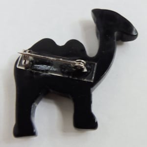 Bakelite Black Hand Carved Camel Pin/brooch Vintage 1940 Animal Pin - Etsy
