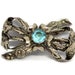 Hobe Sterling Silver Vintage Bow Brooch With Colorful Pale Blue Faceted ...