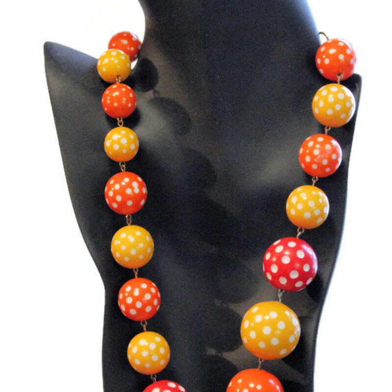 Red Lucite Necklace - Etsy