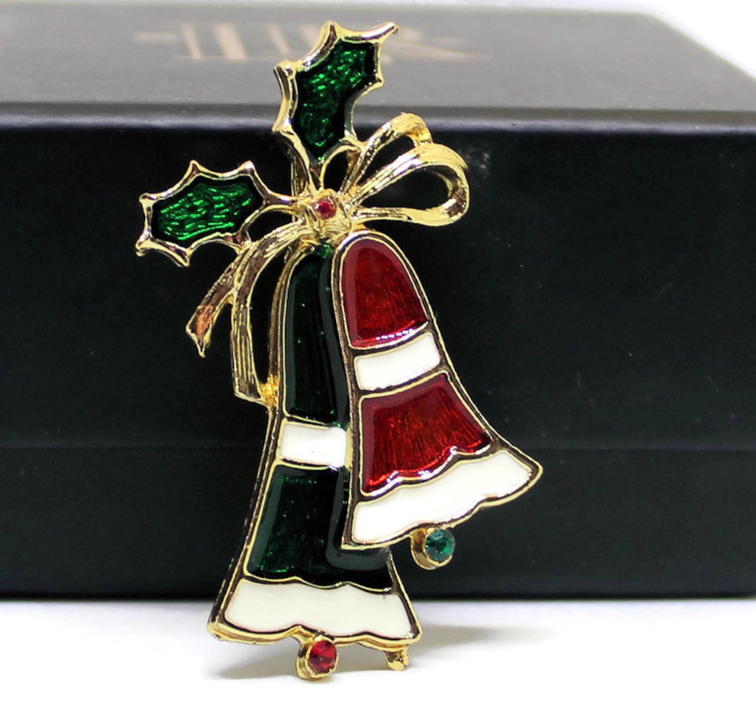 Vintage Beatrix Christmas Bells Brooch/pin Holiday Jewelry - Etsy