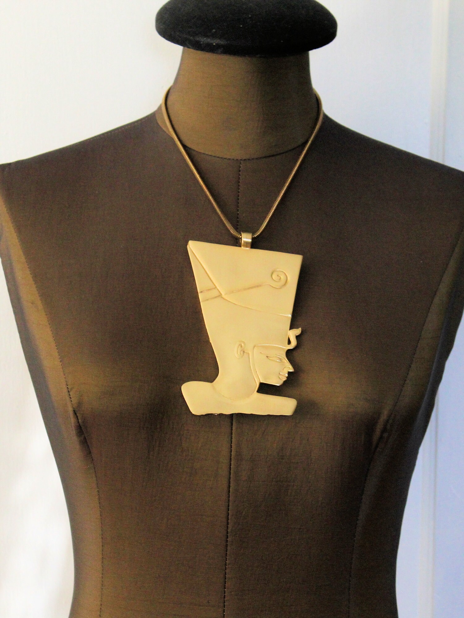 Kenneth Jay Lane Egyptian Pharaoh Necklace Vintage 1970 - Etsy