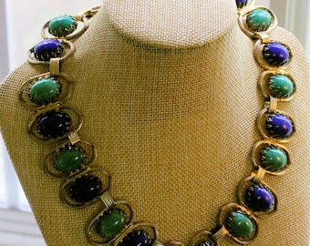 Kenneth Jay Lane Egyptian Pharaoh Necklace Vintage 1970 - Etsy